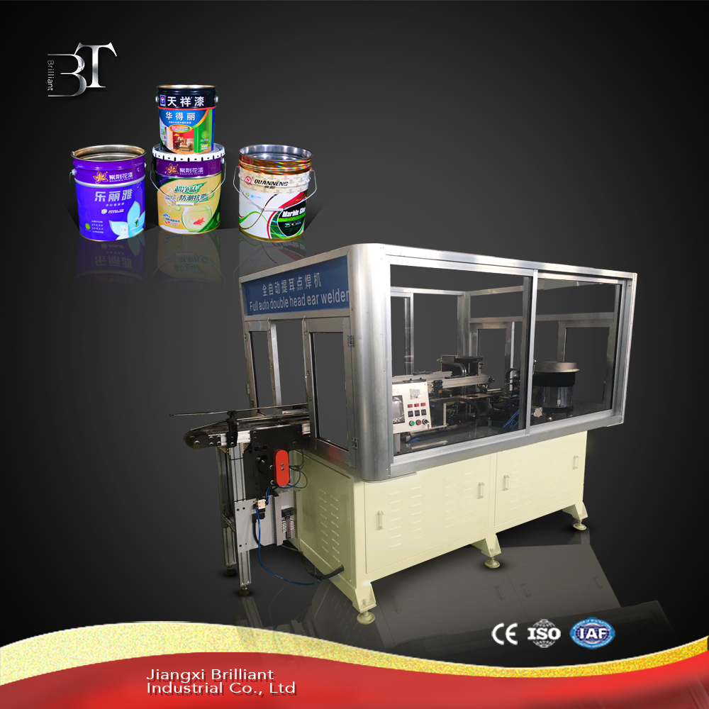 Automatic Feeding Double Head Ear Welder/can production machine line ...